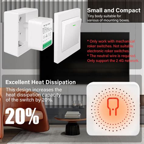 Tuya 16A MINI Wifi Zigbee Smart Switch DIY 2 Way Control Relay Timer