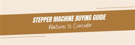Stepper Machine Buying Guide Features To Consider — Total Muscle Gym