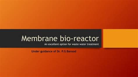Sequencing Batch Reactor Ppt Ppt