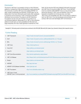 Future Of NET NET On Non Windows Platforms PDF
