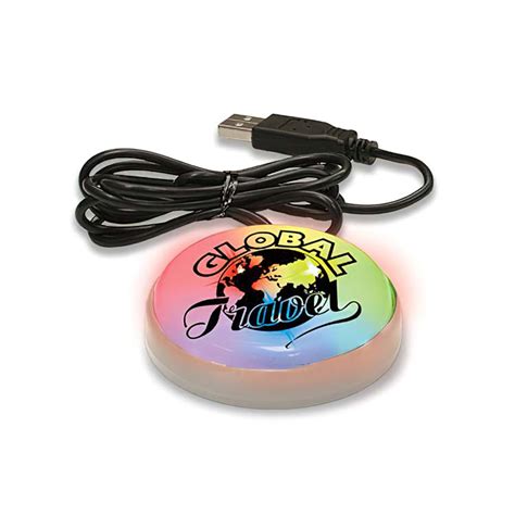 Usb Light Up Smart Button Multicolour Led 080404e
