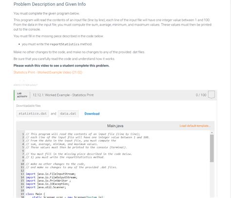 Solved Problem Description And Given Info You Must Complete Chegg Com