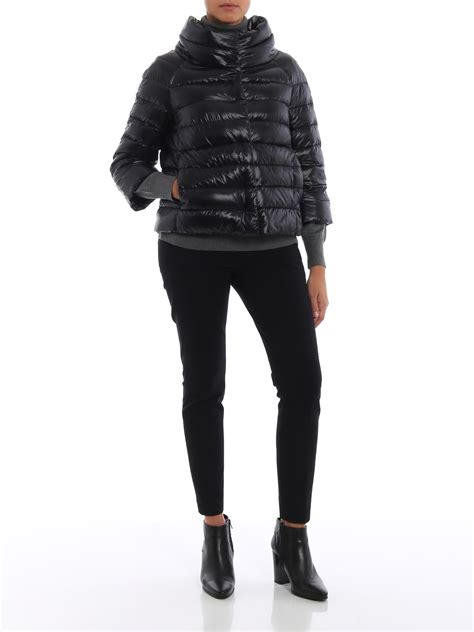Herno Sofia Black Nylon Padded Jacket Black Pi0046dic120179300