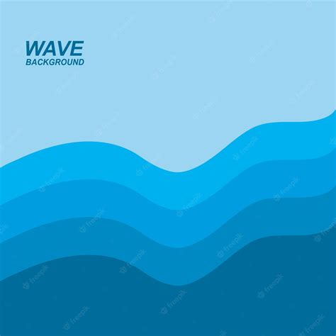 Premium Vector Wave Background Vector Illustration