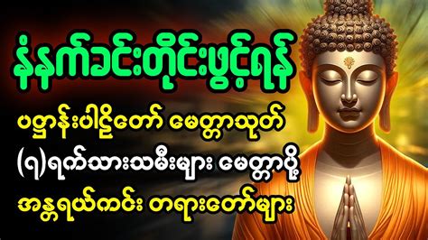 🌻ဘေဥပဒ်အန္တရာယ်အသွယ်အသွယ်မှ ကင်းဝေးစေရန် 🙏ပဋ္ဌာန်း ပရိတ်ကြီး ၁၁ သုတ