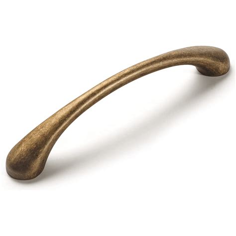 Antique Round Cabinet Knobs Burnished Brass Drawer Pulls