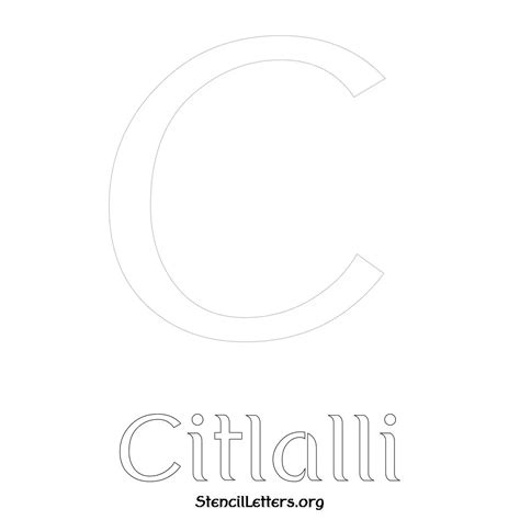 Free Printable Name Initial Stencils Stencil Letters Org