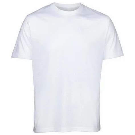 Cotton Plain Mens White Round Neck T Shirt At Rs 360 In Kochi Id