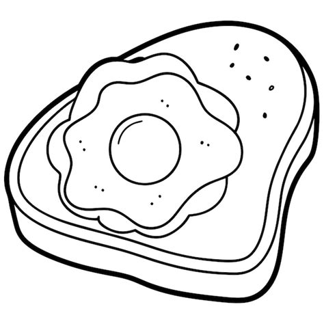 Avocado Toast With Fried Egg Isolated On Transparent Background Premium AI Generated Vector