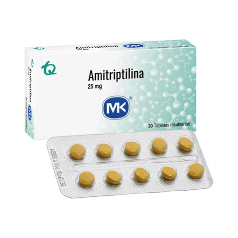 Amitriptilina Mk 25 Mg X 30 Tabletas Ortopédicos Futuro
