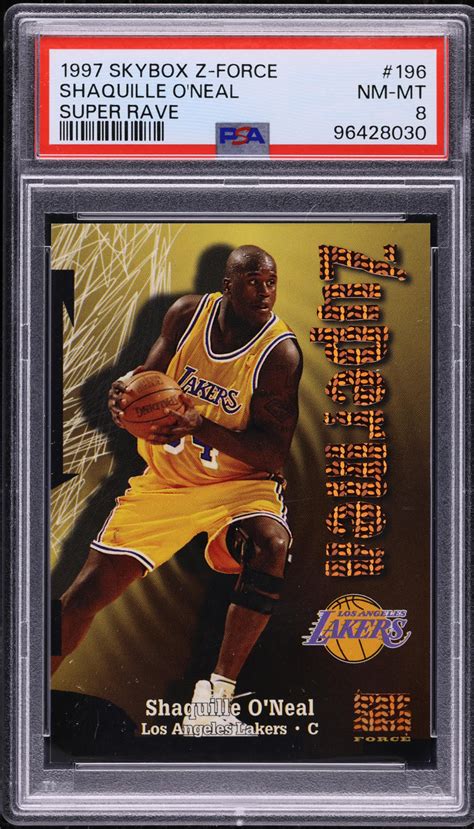 Skybox Z Force Super Rave Shaquille O Neal PSA NM MT On Fanatics Collect
