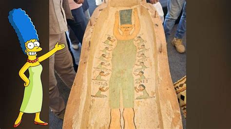 اكتشاف أثري في مصر لوحة عمرها 3000 عام تظهر امرأة تشبه مارج سيمبسون