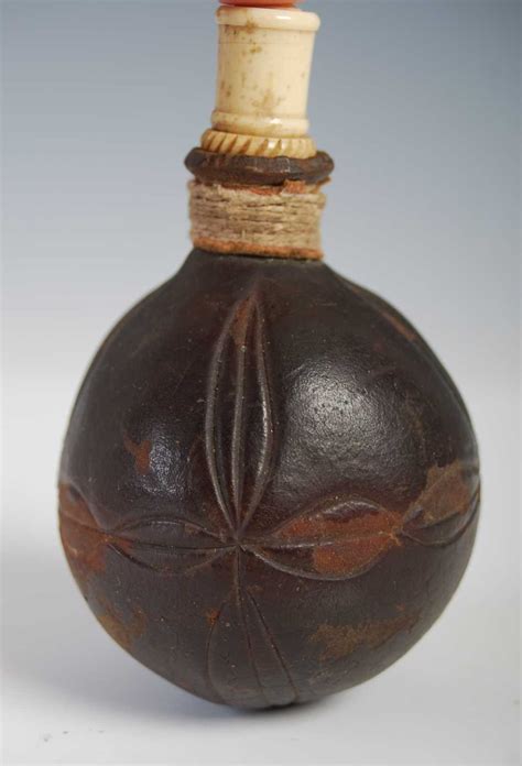 Lot 294 A Nut Snuff Flask Gourd Carved With Stylised