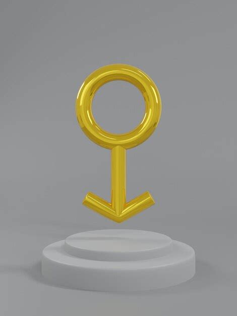 Premium Photo 3d Rendering Male Gender Symbol