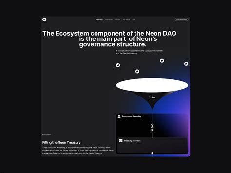 neon evm governance website by alexander lygin on dribbble