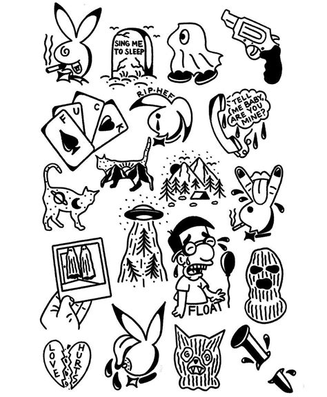 Черно белые наклейки для распечатки крутые фото и картинки Abrakadabra Fun