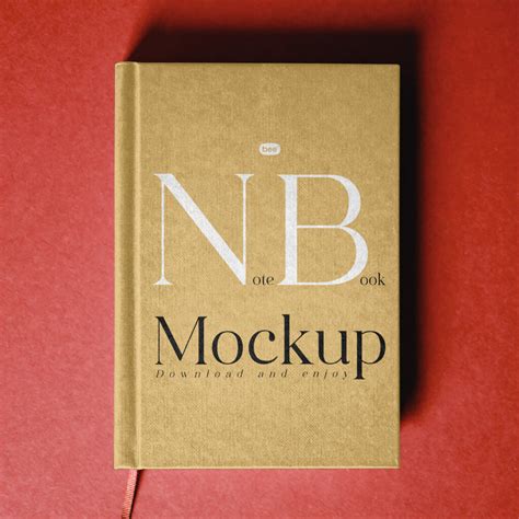 Free Hard Cover Notebook Mockup Mockupbee