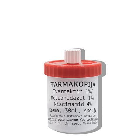 Ivermektin 1 Metronidazol 1 Niacinamid 4 Krema 30ml Astra Lek