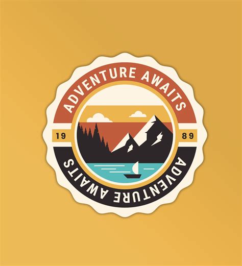 Adventure Awaits Sticker Peeekaboo