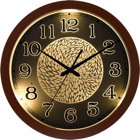 Adalene Wall Clocks Battery Operated Non Ticking