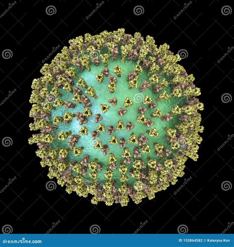 Measles Virus Surface Structure Royalty Free Illustration