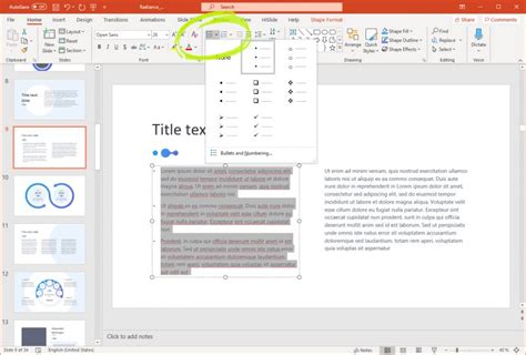 How To Add A Bullet Or Numbered List In PowerPoint HiSlide Io