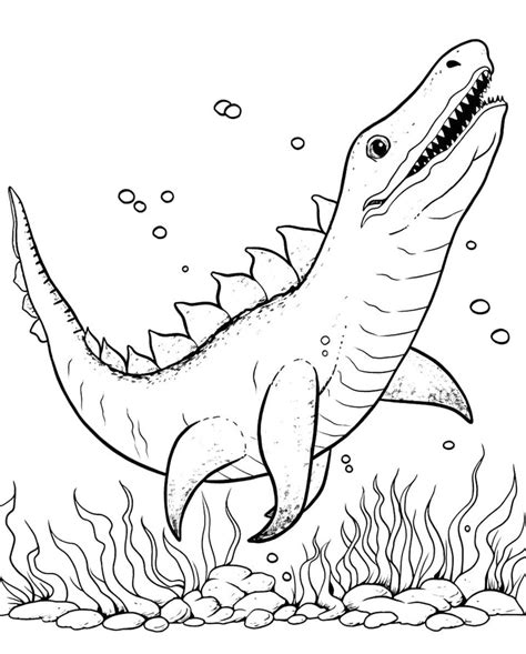 Desenhe Mosassauro 4 Para Colorir Imprimir E Desenhar Coloringlibcom