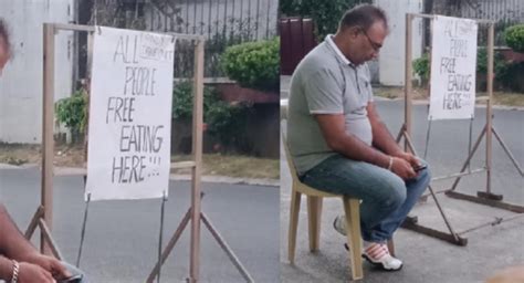 Lalaking Restaurant Owner Na Nag Aalok Ng Libreng Pagkain Sa Mga Tao