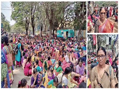 Retired Anganwadi Workers Cast Away