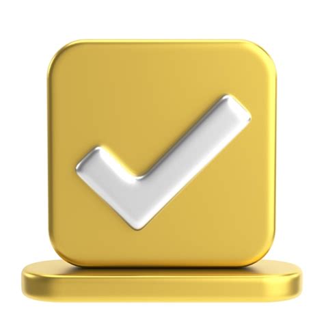 premium photo 3d checkbox check mark 3d illustration