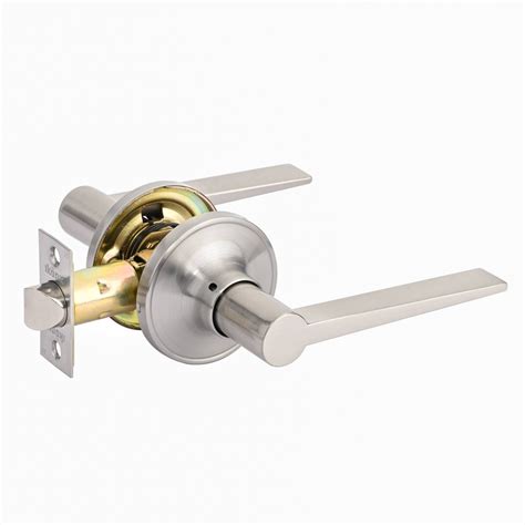 Ikonic Brushed Nickel Orbis Passage Lever Set Bunnings Australia