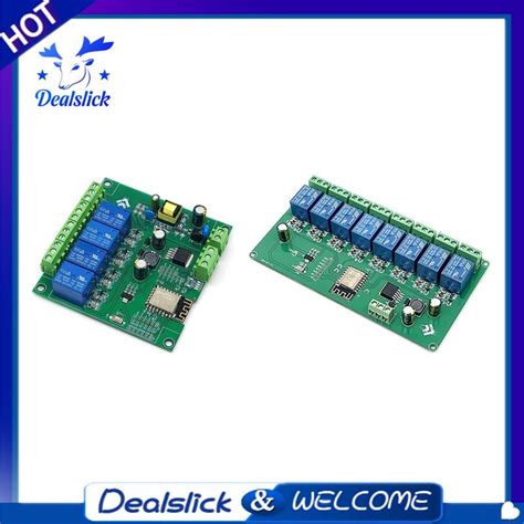 โมดูลรีเลย์ไร้สาย Wifi Esp8266 4 ช่อง Esp 12f บอร์ดพัฒนา Ac90 250vdc7