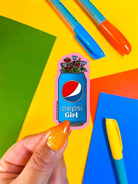 Pepsi Girl Stickerstickers For Hydroflasklaptop Stickercute Car
