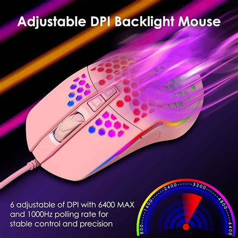 Buy Ultralight Gaming Mouse Rgb Backlit Mice With 7 Buttons