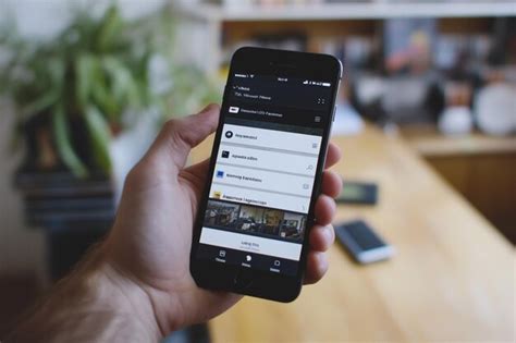 Smartphone Displaying Contact List Premium Ai Generated Image