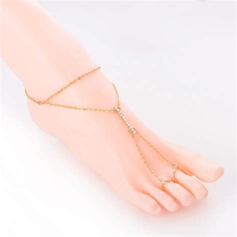 Crystal Shining Barefoot Sandals Anklet Bracelet For Women