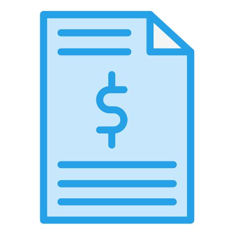 Invoice Generic Blue Icon