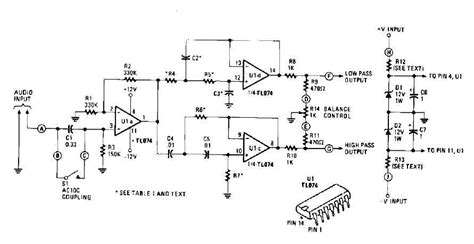 Active Crossover With Tl074 Circuit Diagram Electronic Circuits Diagram