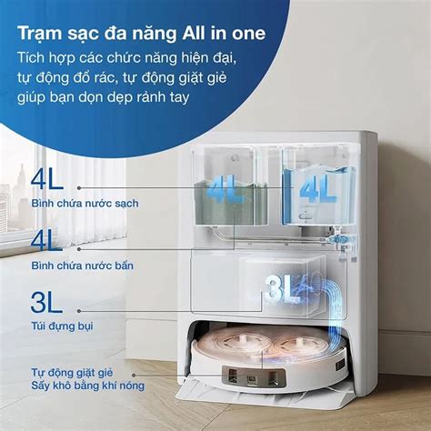 Robot Hút Bụi Lau Nhà Ecovacs Deebot T20e Omni New 2024 ChÍnh HÃng