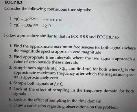 solved eocp 8 3 consider the following continuous time