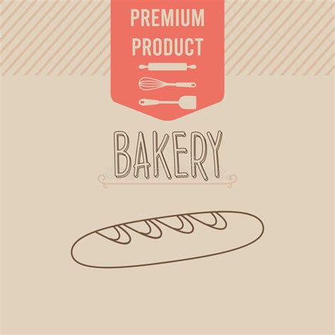 Isolated Bread Sketch Bakery Product Icon Vector Stock Vector