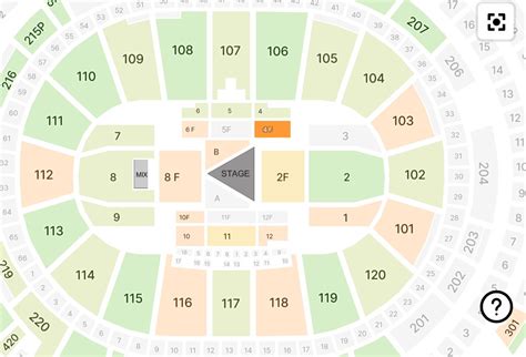 Key Arena Seating Chart Section 115 Row 1 Carolina Hurricanes At