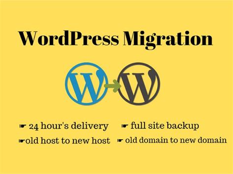 migration or transfer or move wordpress website to new host upwork