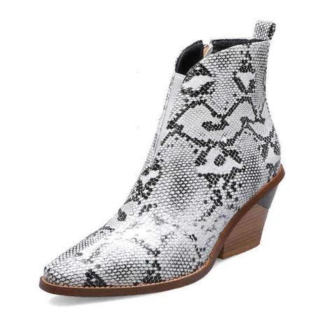 Bottines Imitation Python Bijoux Serpent