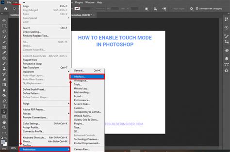 How Do I Enable Touch Mode In Photoshop