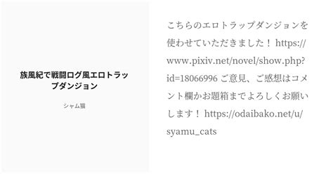 R 18 44 族風紀で戦闘ログ風エロトラップダンジョン 単発系二次創作 シャム猫の小説シリーズ Pixiv