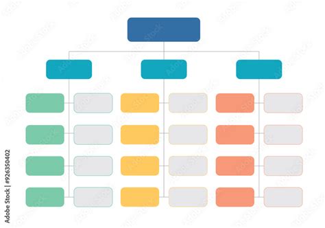 Infographic Flowchart Workflow Diagram Organization Chart Vector