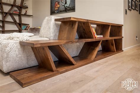 Walnut Angular Sofa Table Porter Barn Wood Walnut Angular Sofa Table Porter Barn Wood