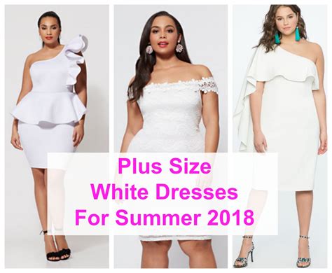 Chic Sexy White Plus Size Dresses For Summer Stylish Curves
