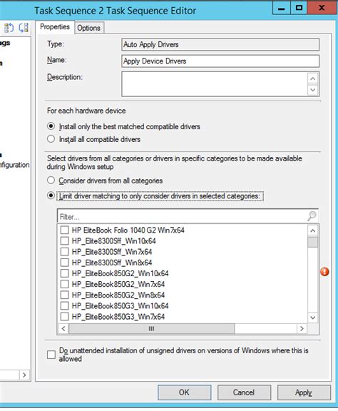 Deleted Drivers Appear In Ts Deployment System Center Configuration Manager Current Branch